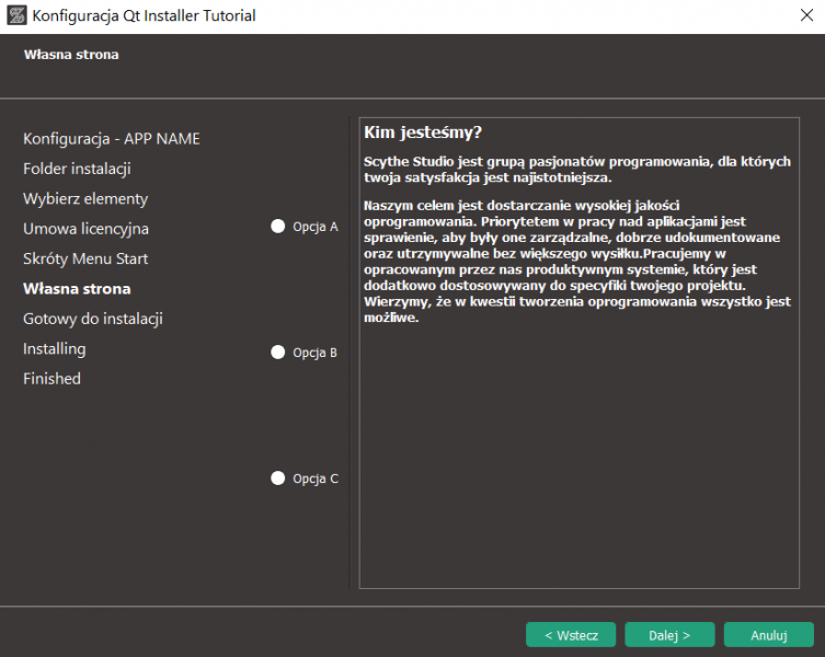 How to customize installer UI with Qt Installer Framework - Somco Software
